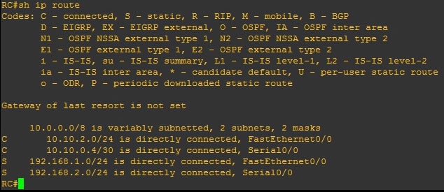 Static Routing - Tipos de Rutas Estaticas