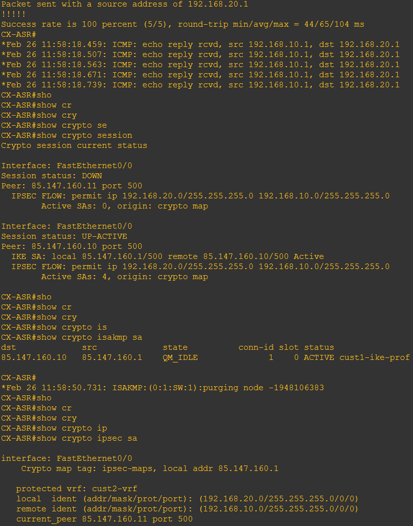 VPN - VRF-aware ipsec cheat sheet - Real World - Part1