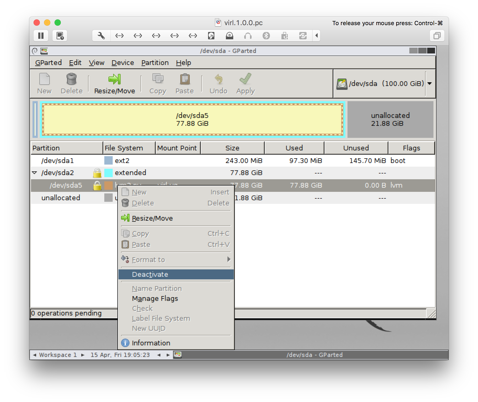 How to: Extending the VIRL PE virtual disk