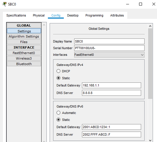 Programming an SBC Card for Sequential Lights in Cisco Packet Tracer